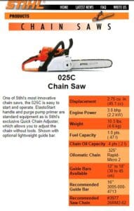 Stihl 025 Chainsaw Review 2024: Specs, Features, Manual, Price