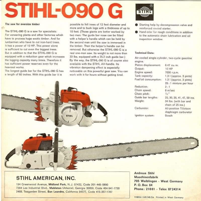 Stihl 090 Chainsaw Reviews: "It Will Cut Anything, Just Not Fast"