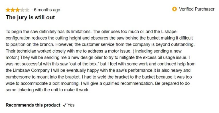 Limbinator Hydraulic Limbsaw Reviews: Limb Saw For Tractors