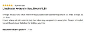 Limbinator Hydraulic Limbsaw Reviews: Limb Saw For Tractors