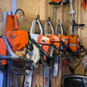 13+ Chainsaw Storage Ideas, Tips, And Tricks: Hanging, Shelves...