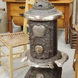 17 OLD Pot Belly Stoves: Antique, Ornate Pot Belly Parlor Stoves