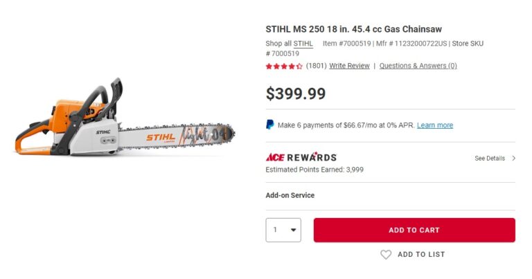 STIHL MS 250 Chainsaw Review: "Best Stihl Homeowner Saw"