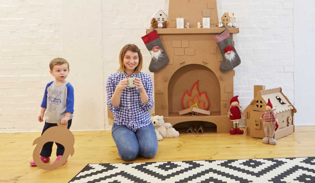 10 Cardboard Fireplace Ideas for Christmas Holidays: DIY or BUY!