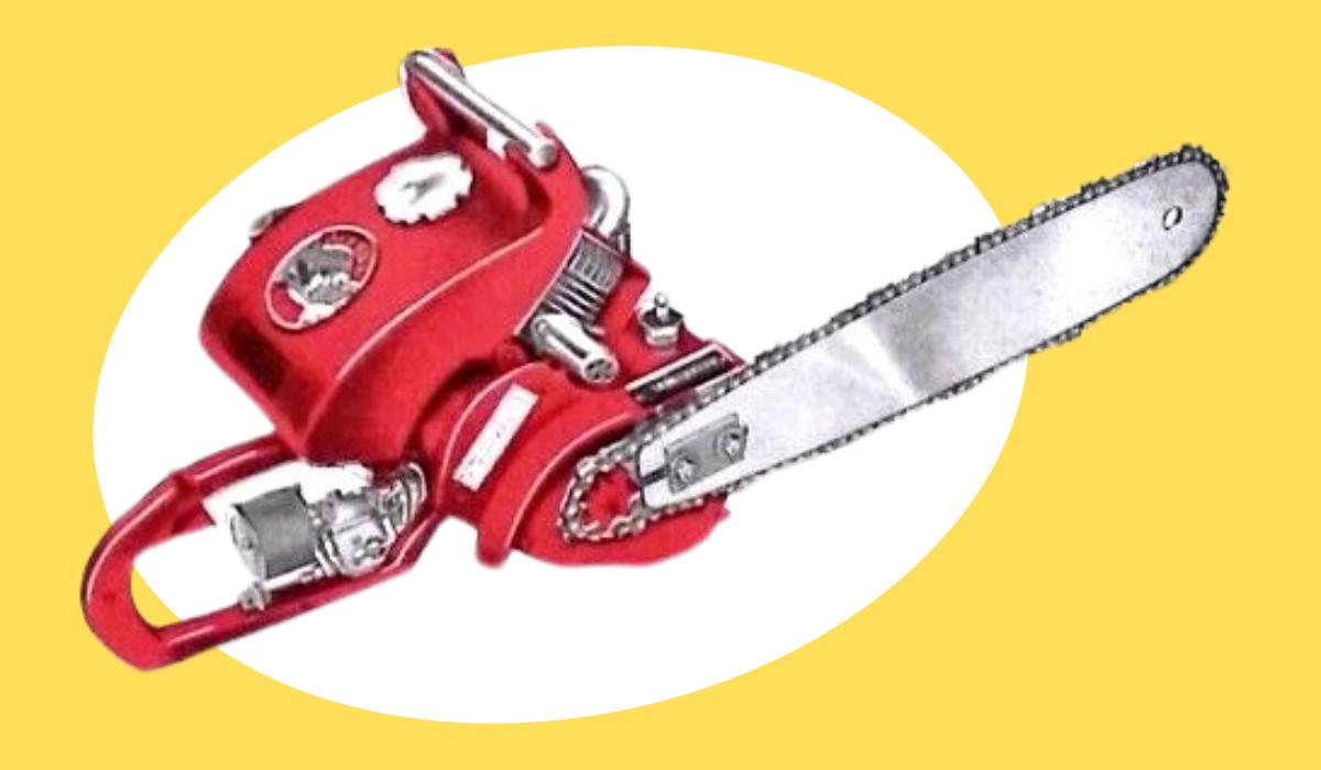 Old STRUNK Chainsaw Advertising from the 1950s and 1960s